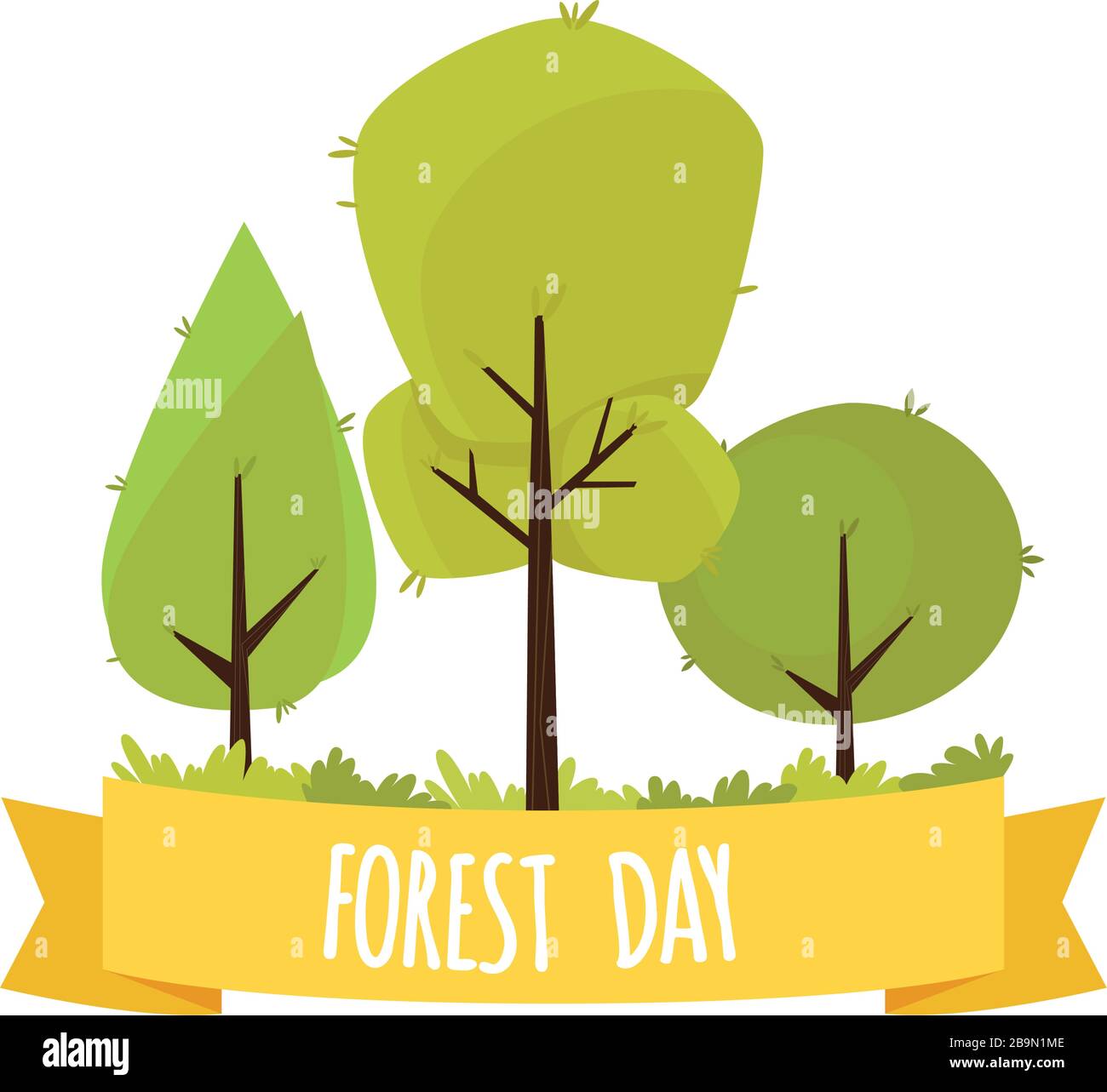 Forest day poster Stock Vector Image & Art - Alamy