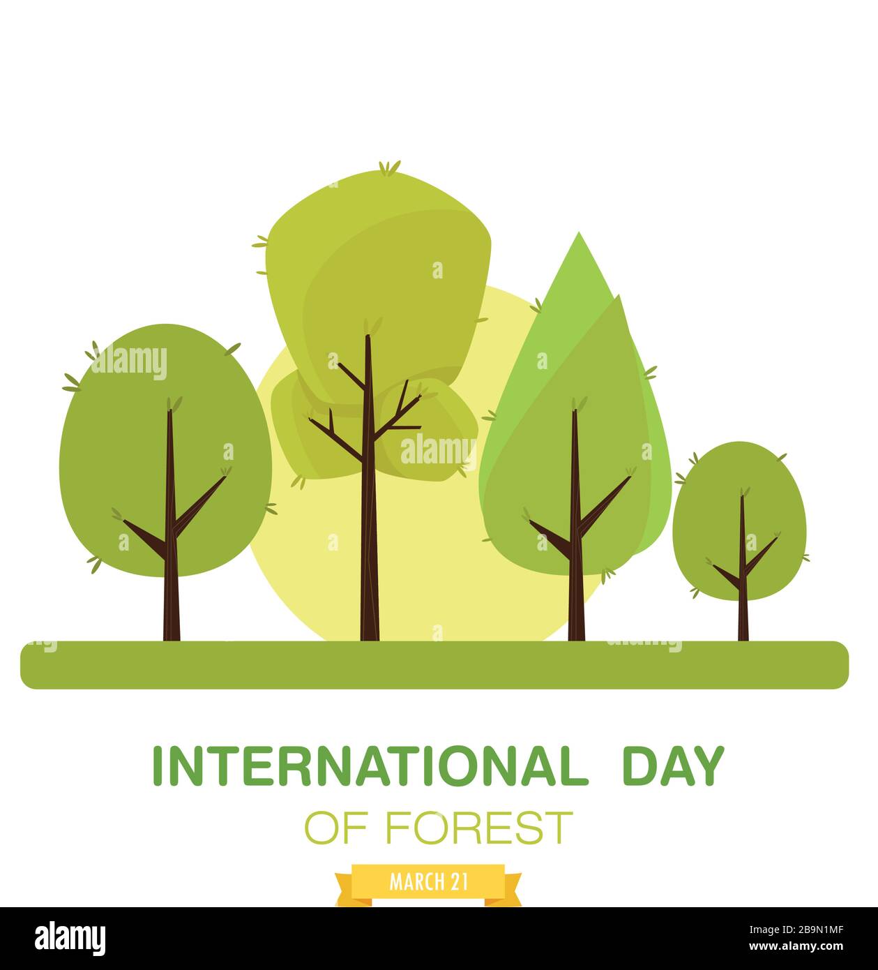 Forest day poster Stock Vector Image & Art - Alamy