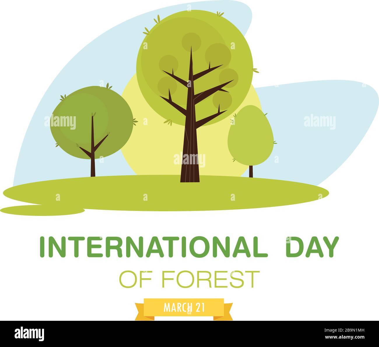 Forest day poster Stock Vector Image & Art - Alamy