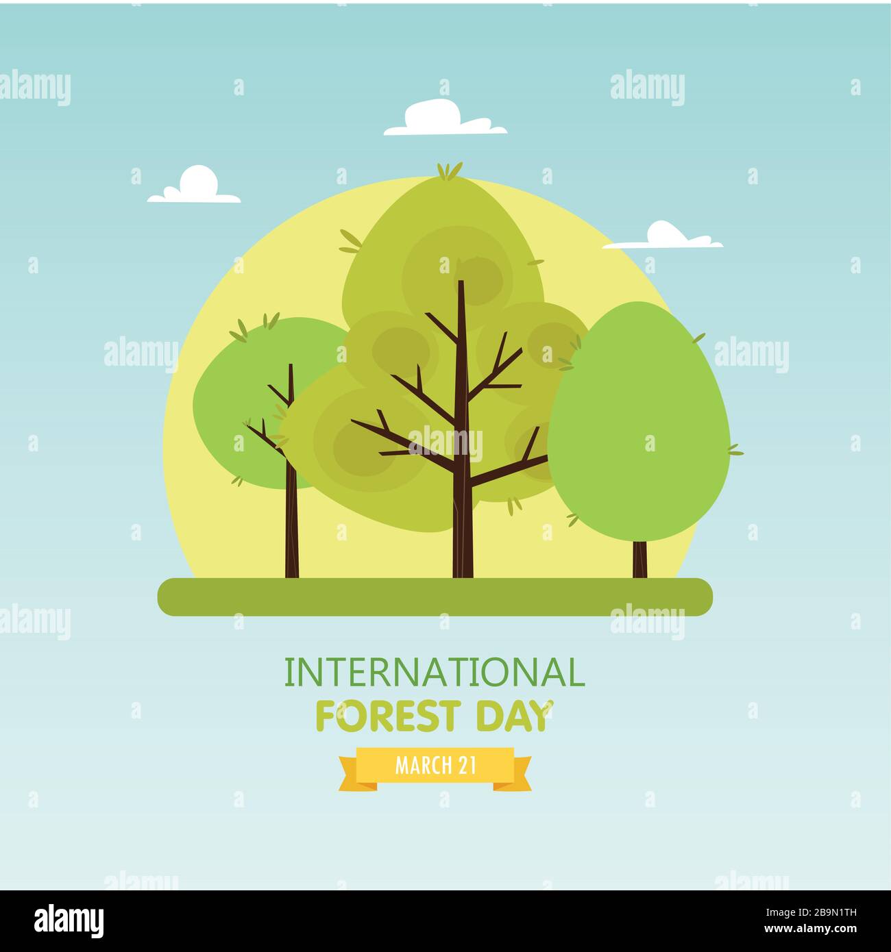 Forest day poster Stock Vector Image & Art - Alamy