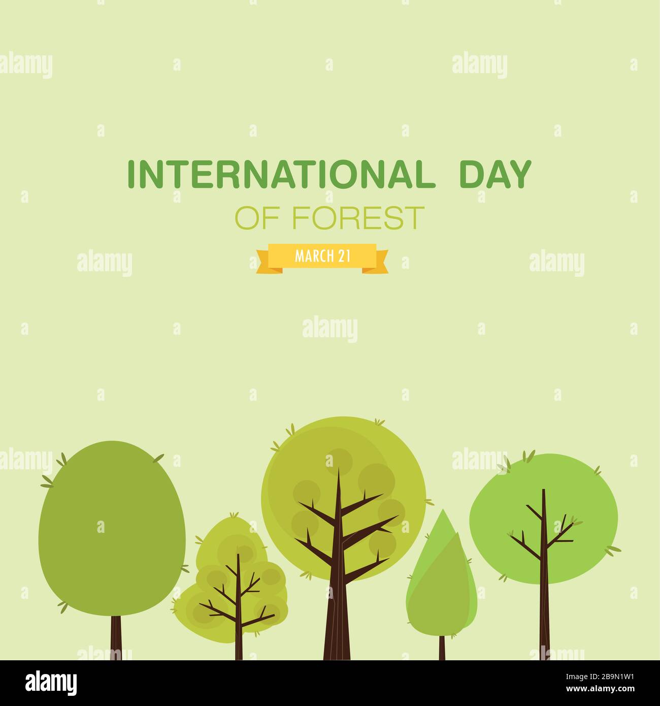 Forest day poster Stock Vector Image & Art - Alamy