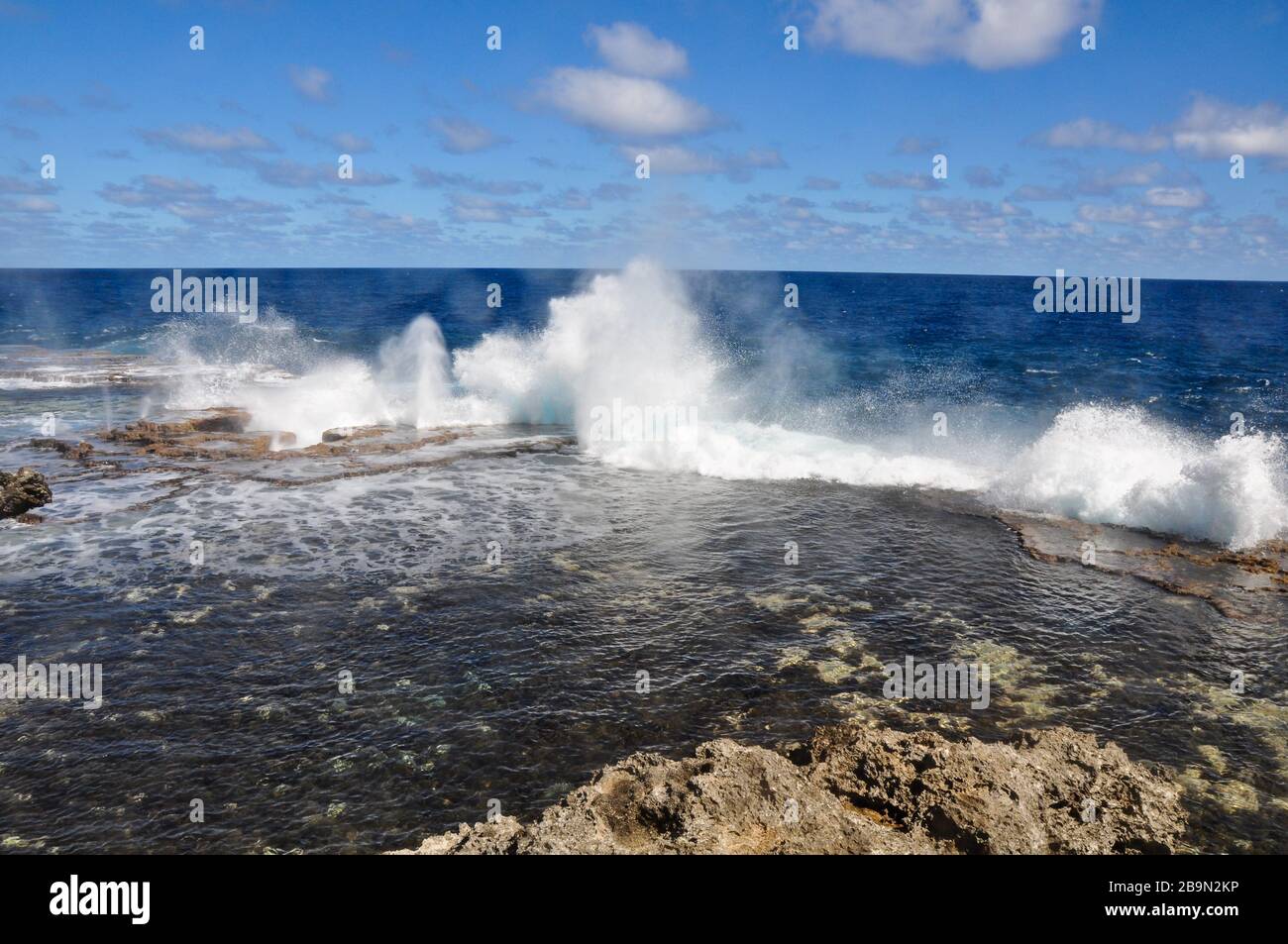 Mapu’a ‘a Vaea Blowholes Stock Photo - Alamy