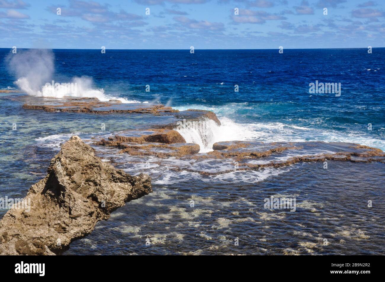 Mapu’a ‘a Vaea Blowholes Stock Photo - Alamy