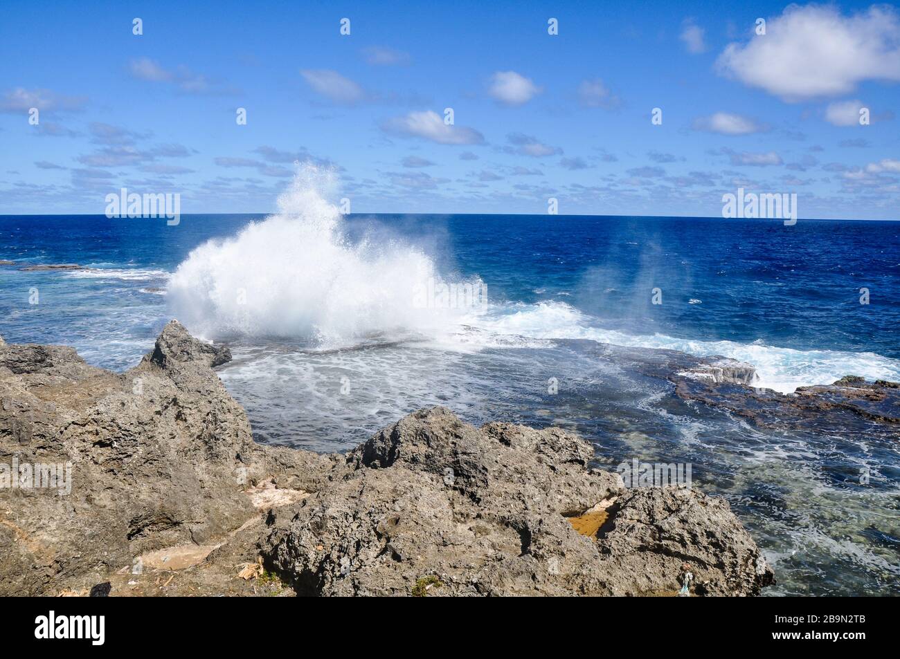 Mapu’a ‘a Vaea Blowholes Stock Photo - Alamy
