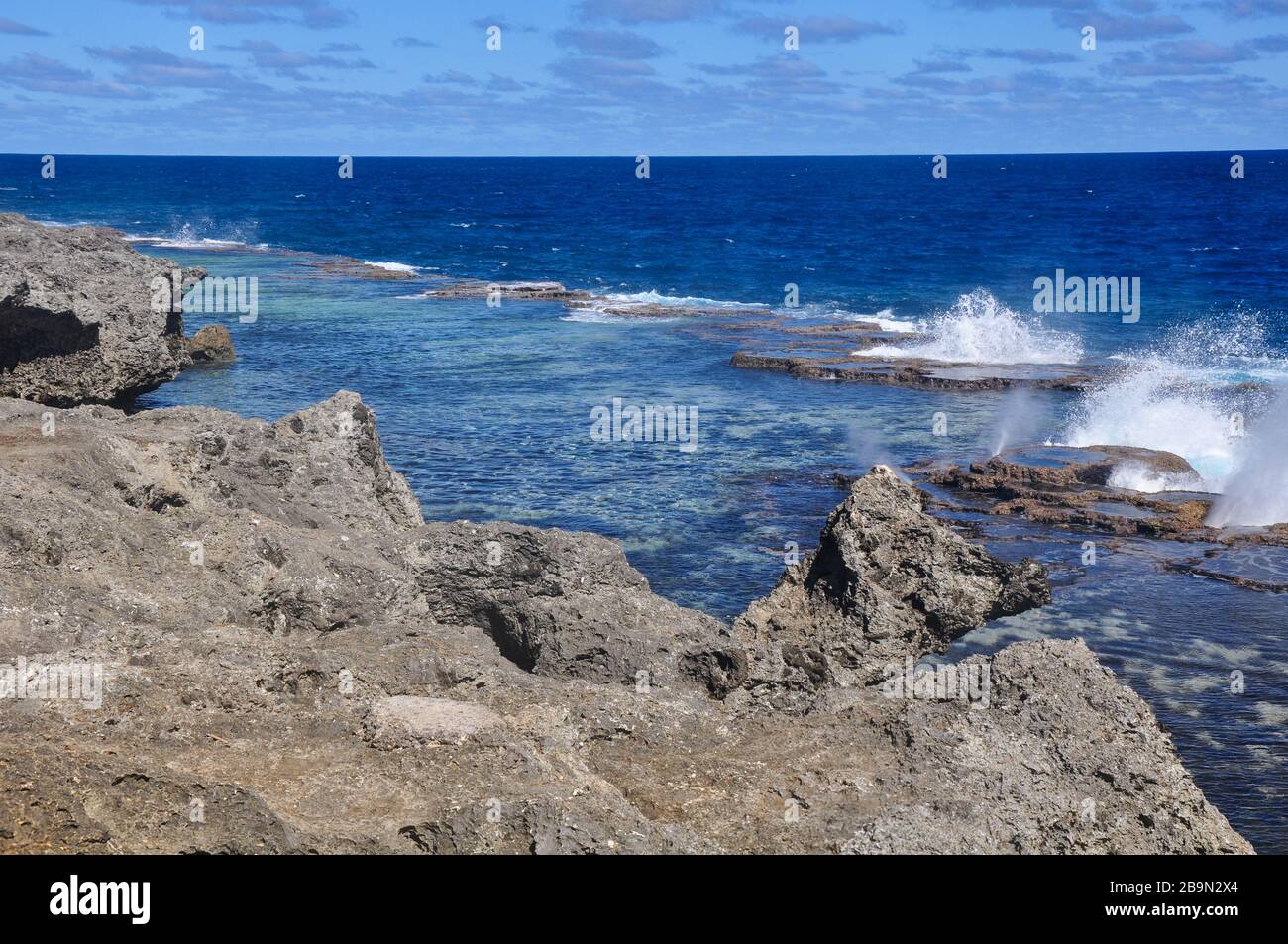 Mapu’a ‘a Vaea Blowholes Stock Photo - Alamy
