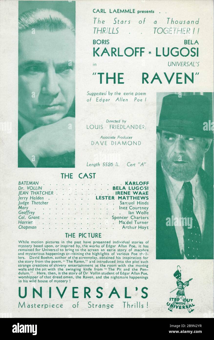 BELA LUGOSI as Dr. Richard Vollin and BORIS KARLOFF as Edmond Bateman ...