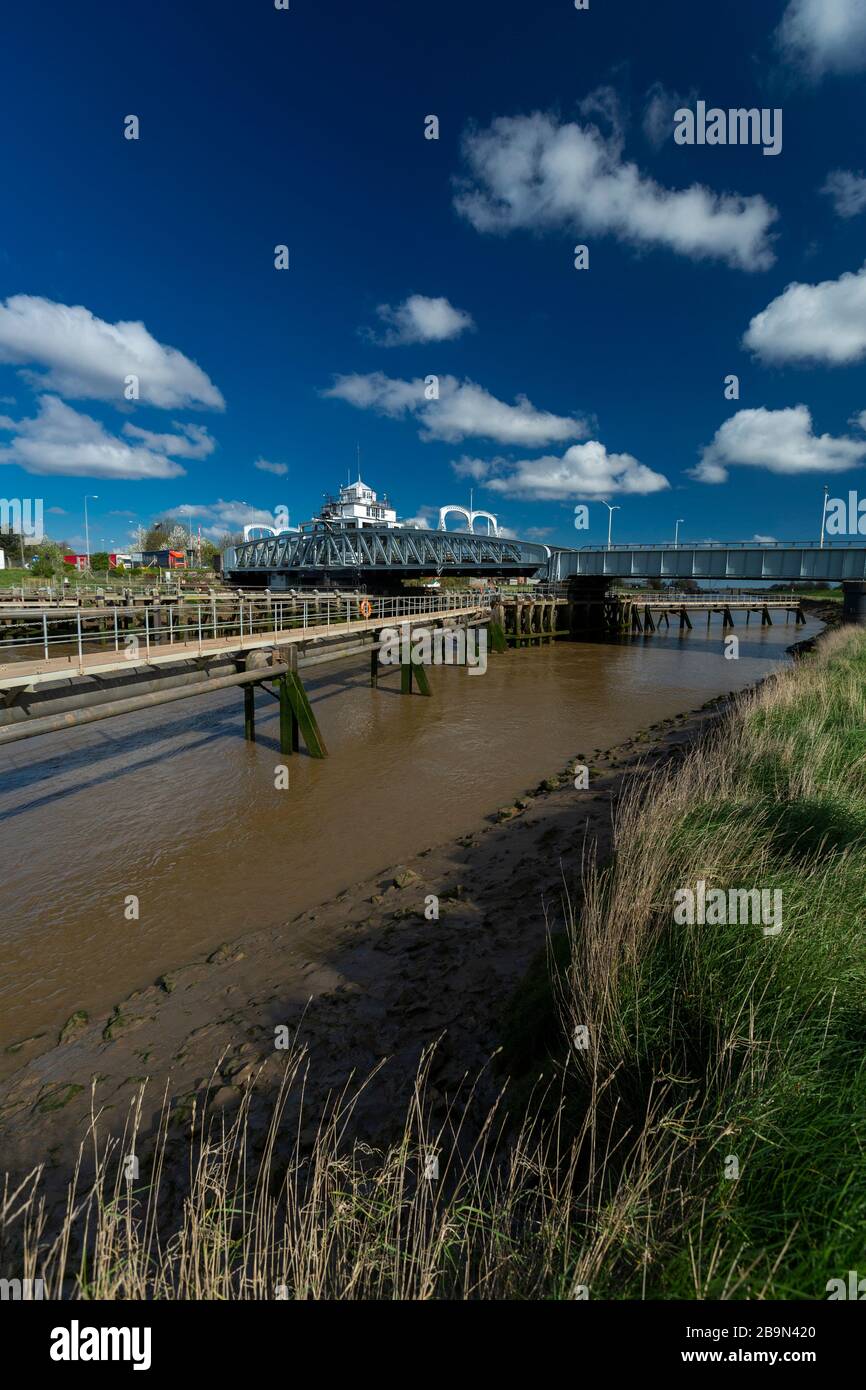 Sutton Bridge Swing Bridge Lincolnshire High Resolution Stock ...