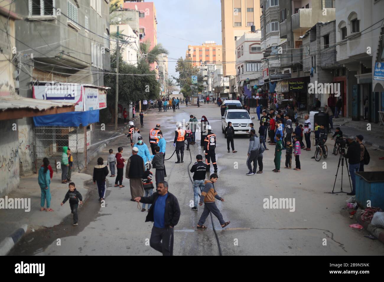Nuseirat Refugee Camp, The Gaza Strip, Palestine. 24th Mar, 2020 ...