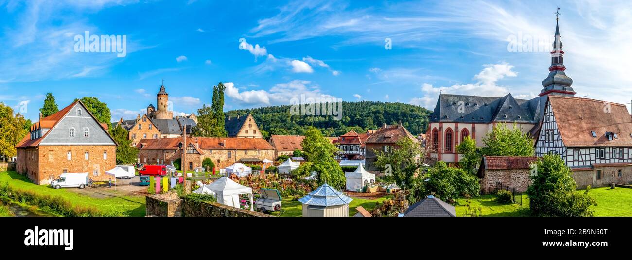 Panorama view Castle in Büdingen, Germany Stock Photo - Alamy