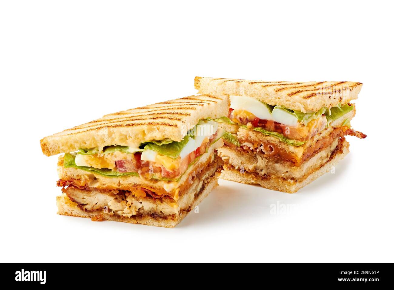 Two slices fresh bread Cut Out Stock Images & Pictures - Alamy