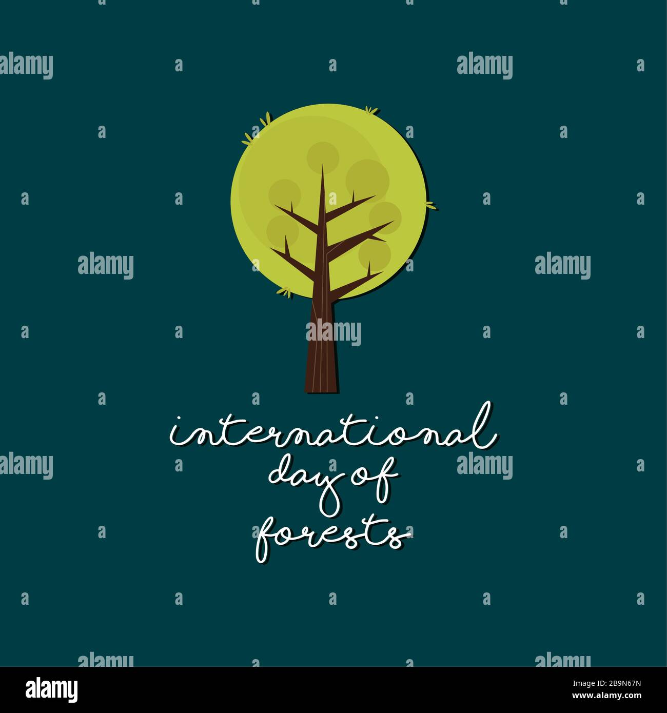Forest day poster Stock Vector Image & Art - Alamy