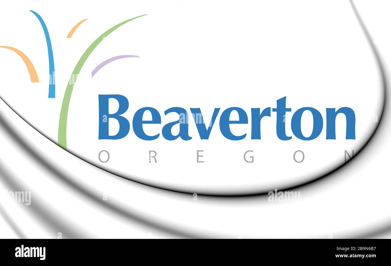 3D Emblem of Beaverton (Oregon), USA. 3D Illustration Stock Photo - Alamy