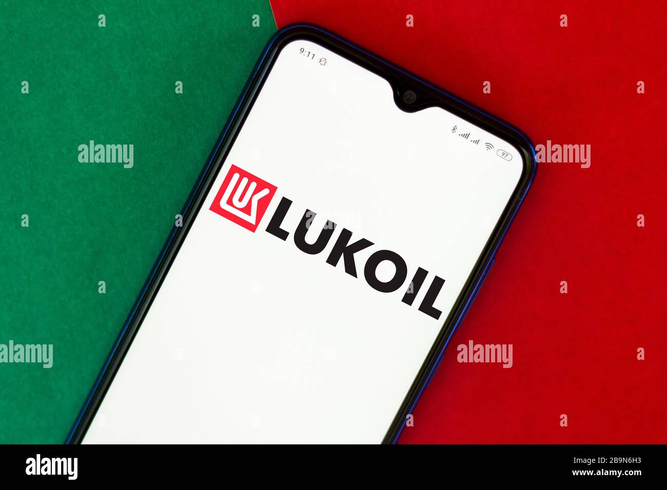 Lukoil logo hi-res stock photography and images - Alamy