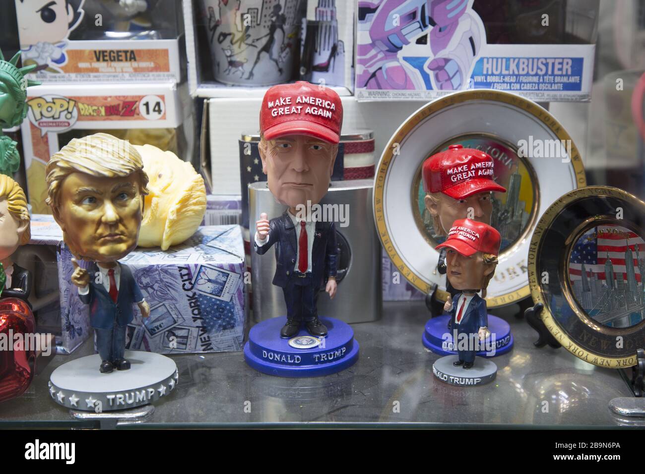 Donald Trump dolls displayed in the window of a souvenir shop in ...