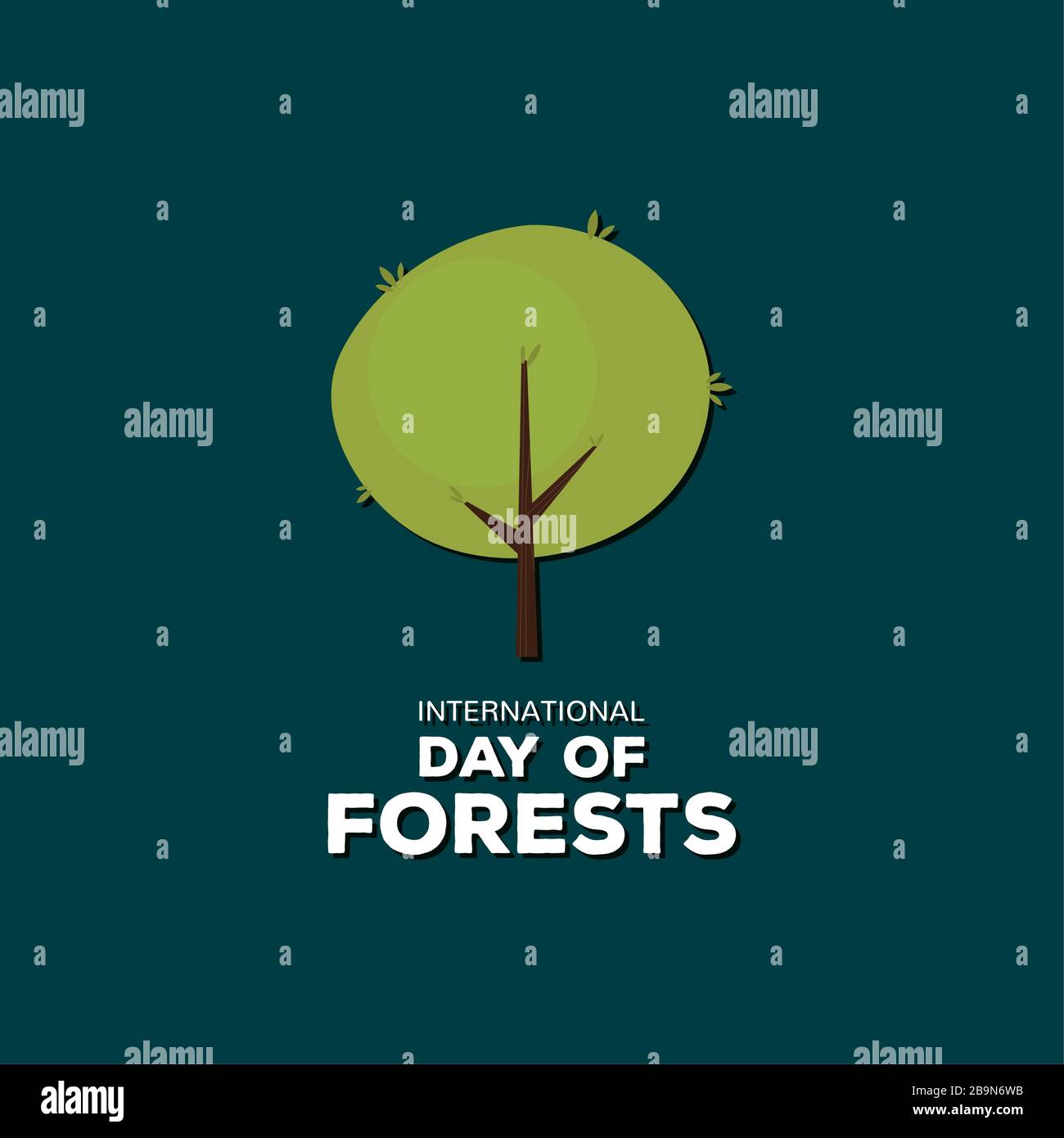 Forest day poster Stock Vector Image & Art - Alamy