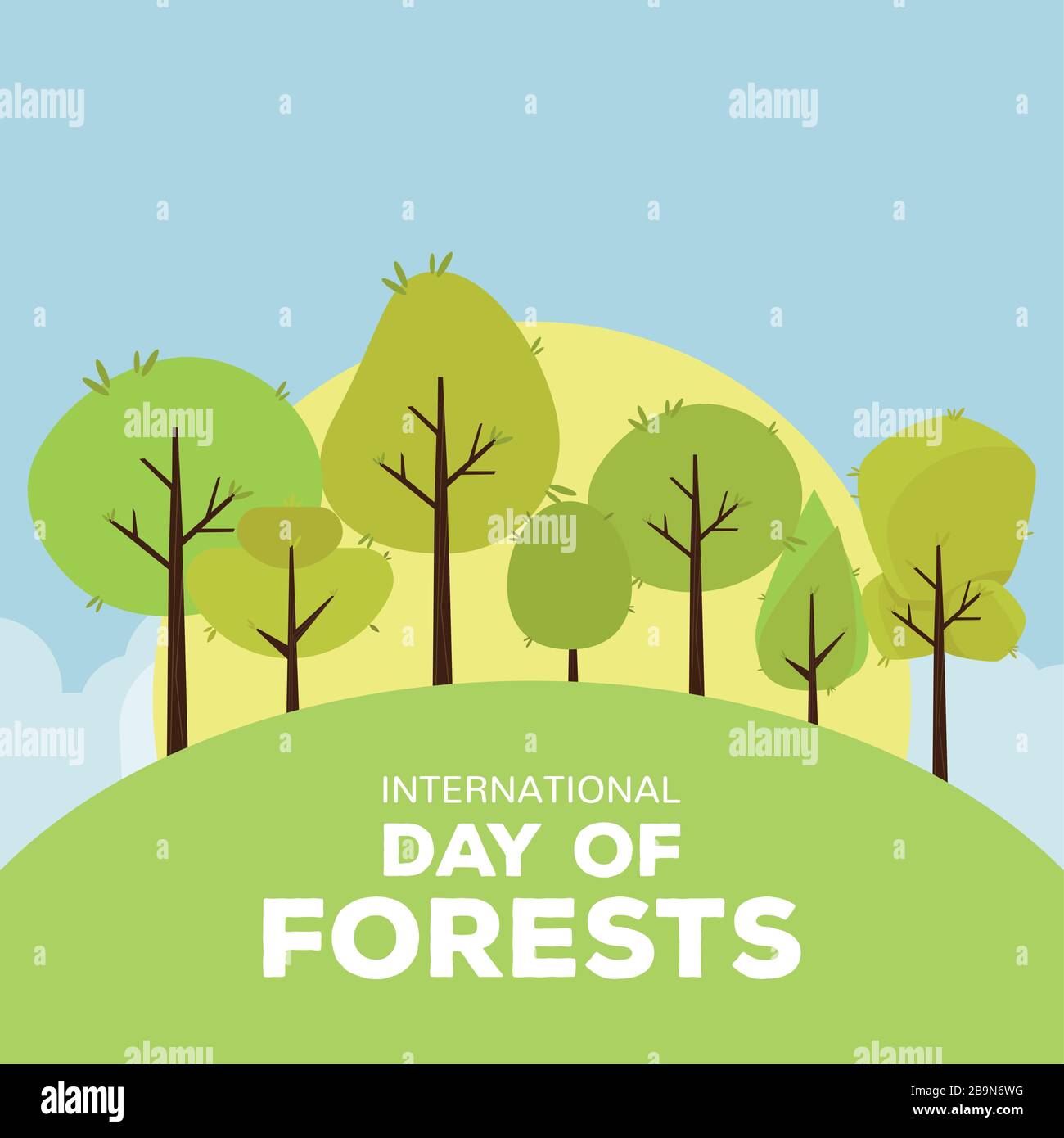 Forest day poster Stock Vector Image & Art - Alamy