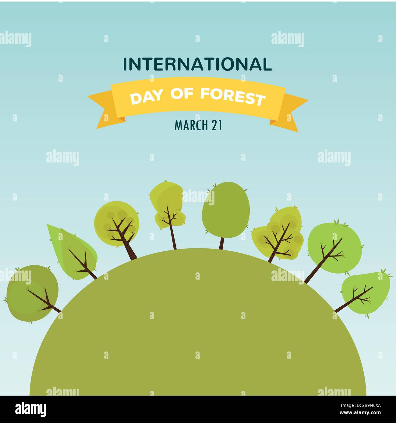 Forest day poster Stock Vector Image & Art - Alamy