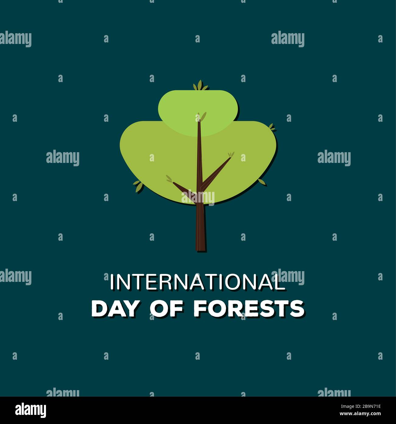 Forest day poster Stock Vector Image & Art - Alamy