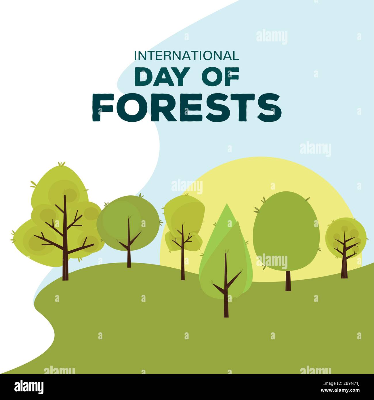 Forest day poster Stock Vector Image & Art - Alamy