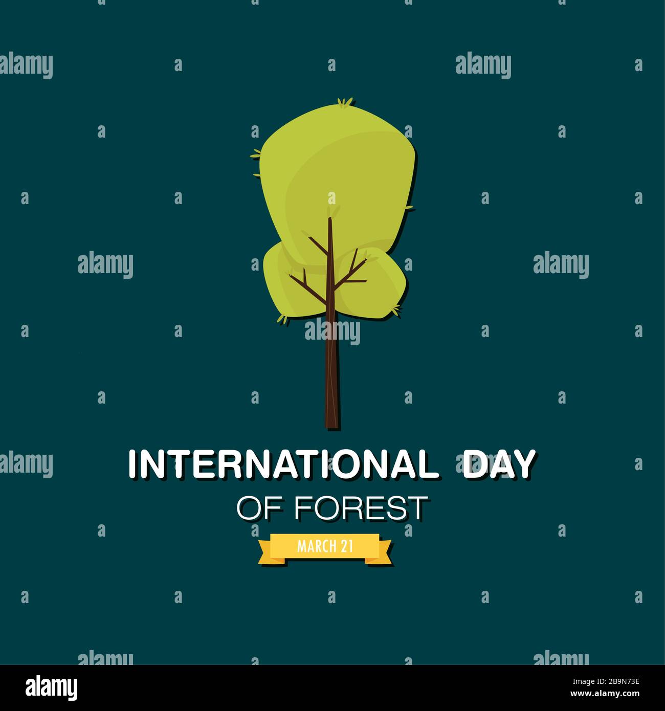 Forest day poster Stock Vector Image & Art - Alamy
