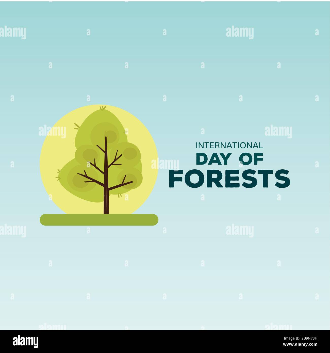 Forest day poster Stock Vector Image & Art - Alamy