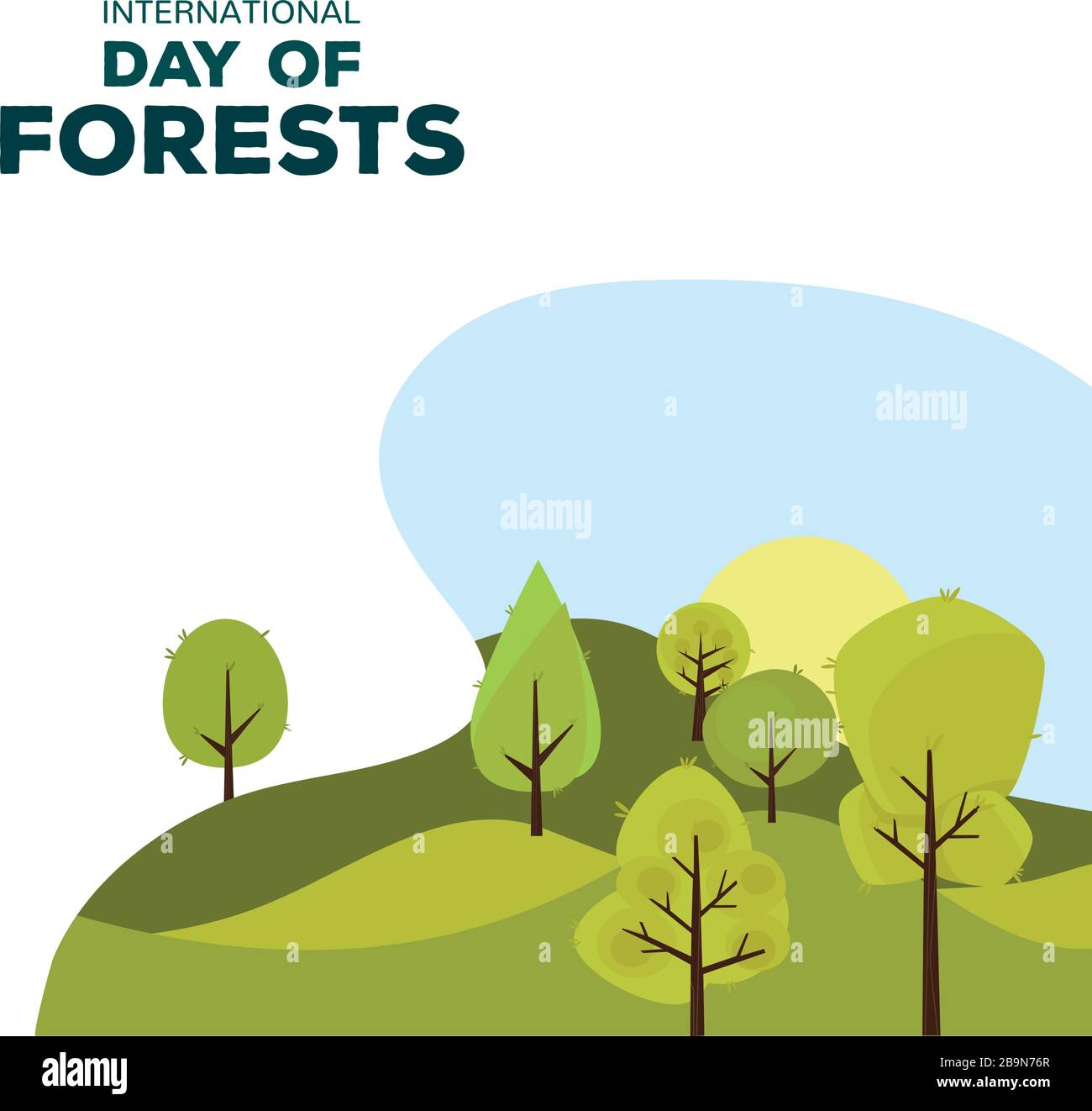 Forest day poster Stock Vector Image & Art - Alamy