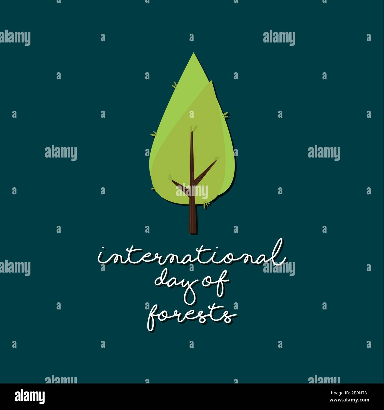 Forest day poster Stock Vector Image & Art - Alamy