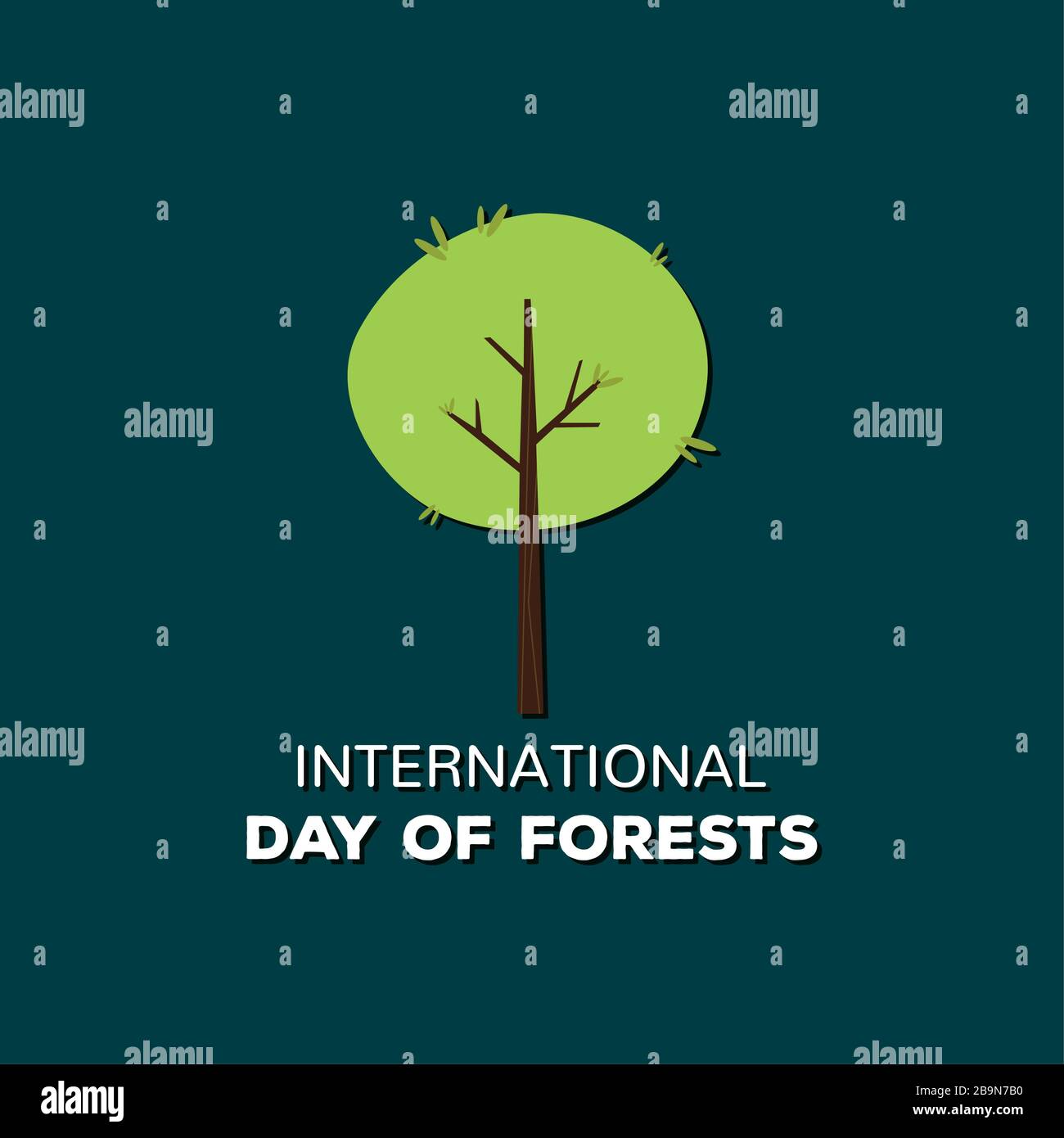 Forest day poster Stock Vector Image & Art - Alamy