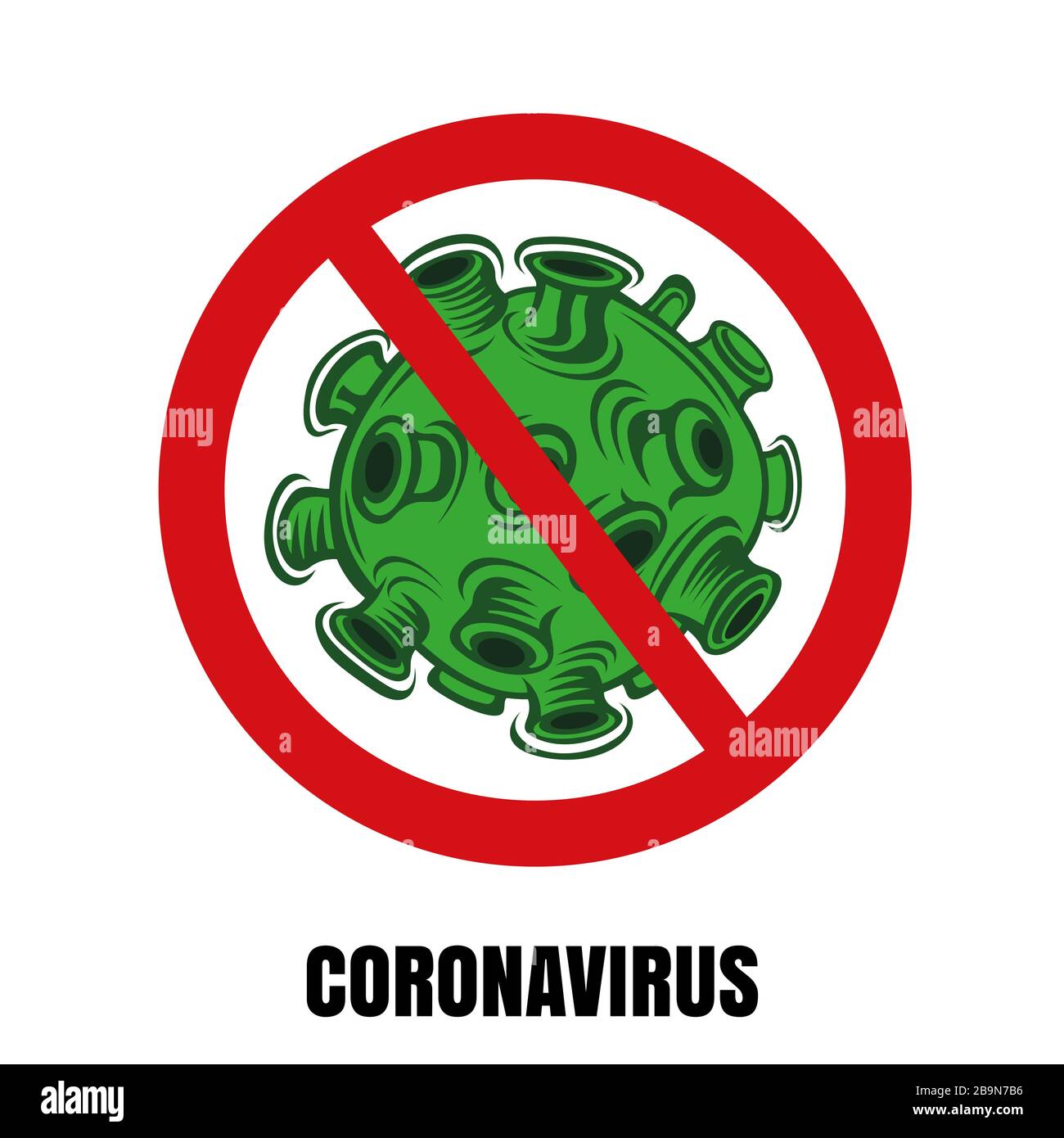 Vector illustrations of coronavirus molecule COVID-19 inside of red ...
