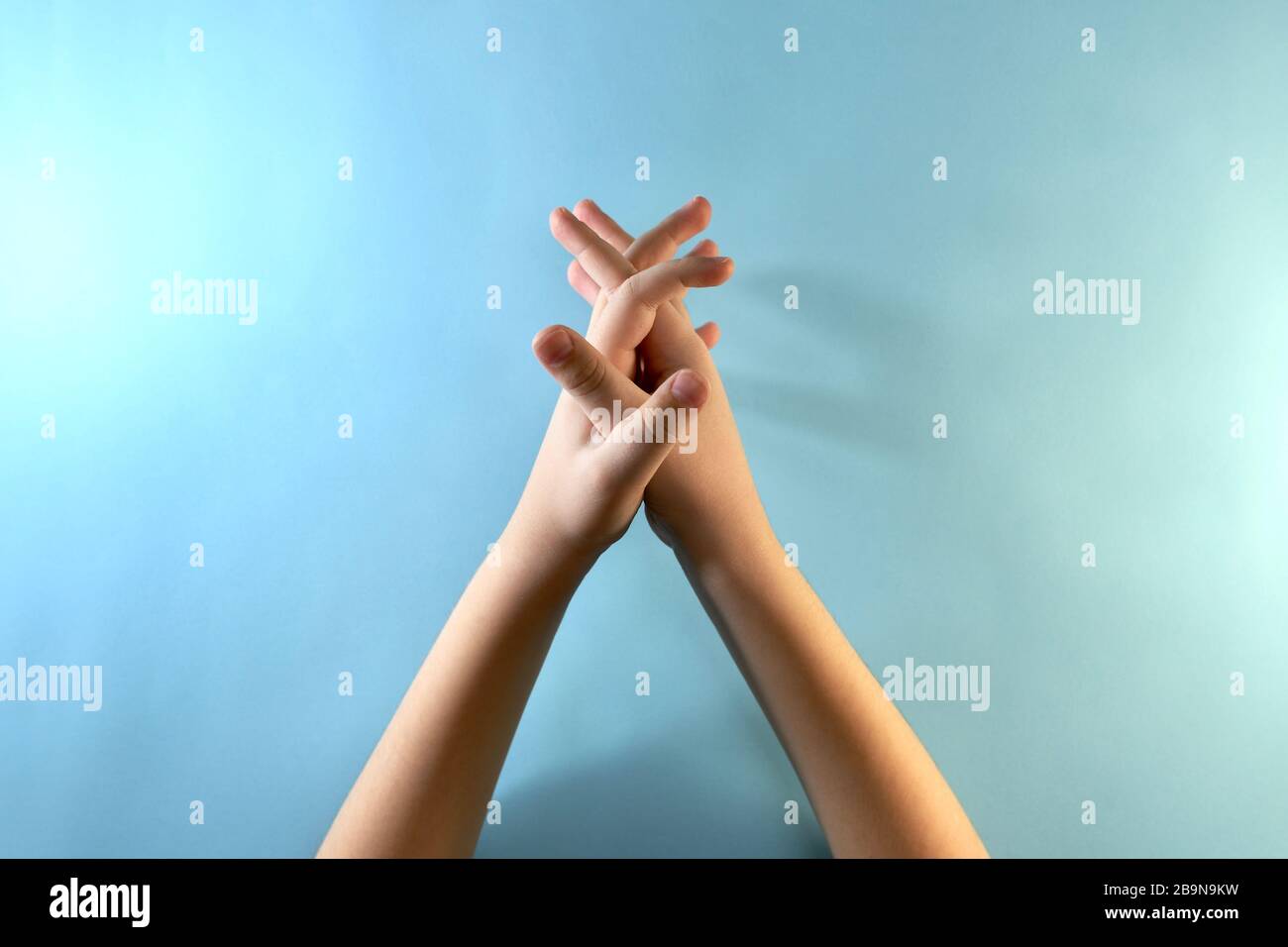 Phase 3 of hand processing in antiseptic. Processing internal between ...