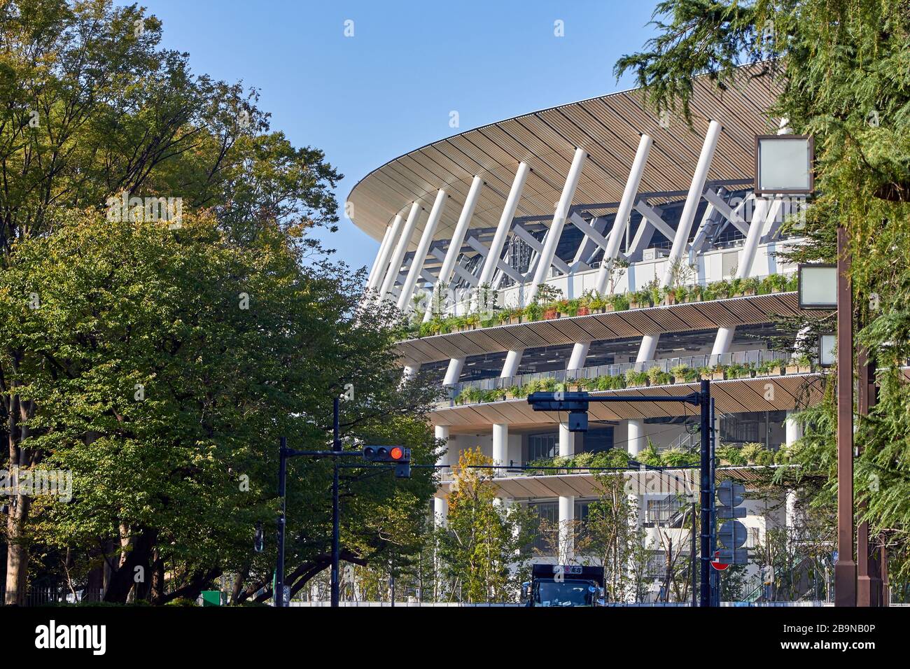 Olympic stadium tokyo national view hi-res stock photography and images ...