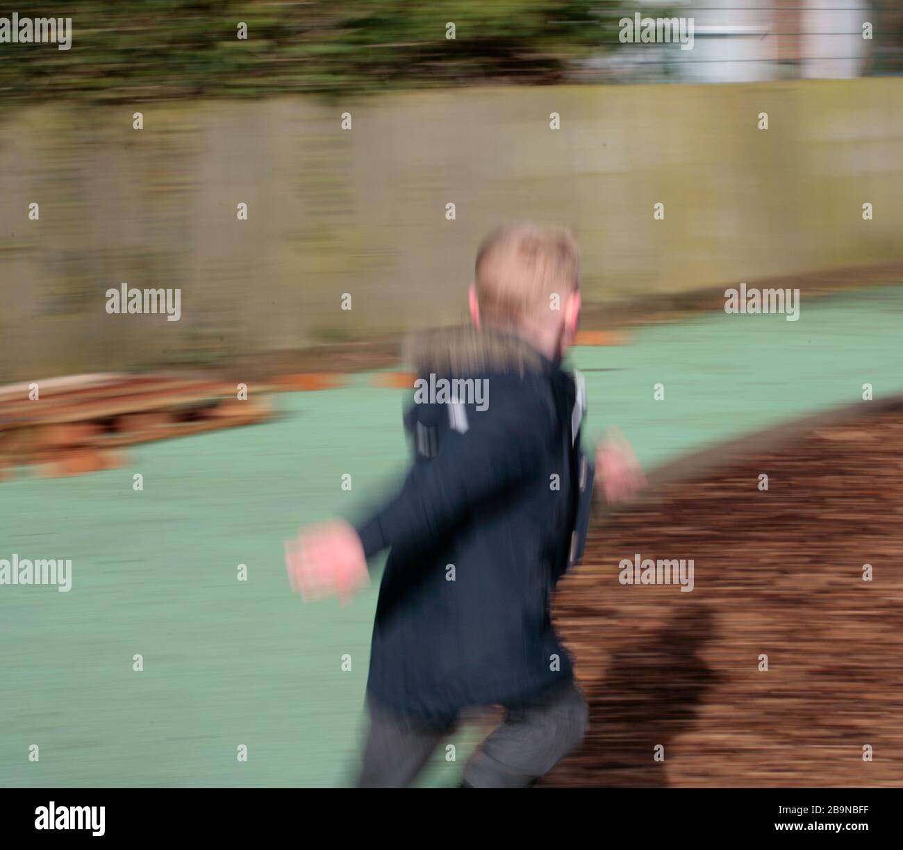 School kids playing chase hi-res stock photography and images - Alamy