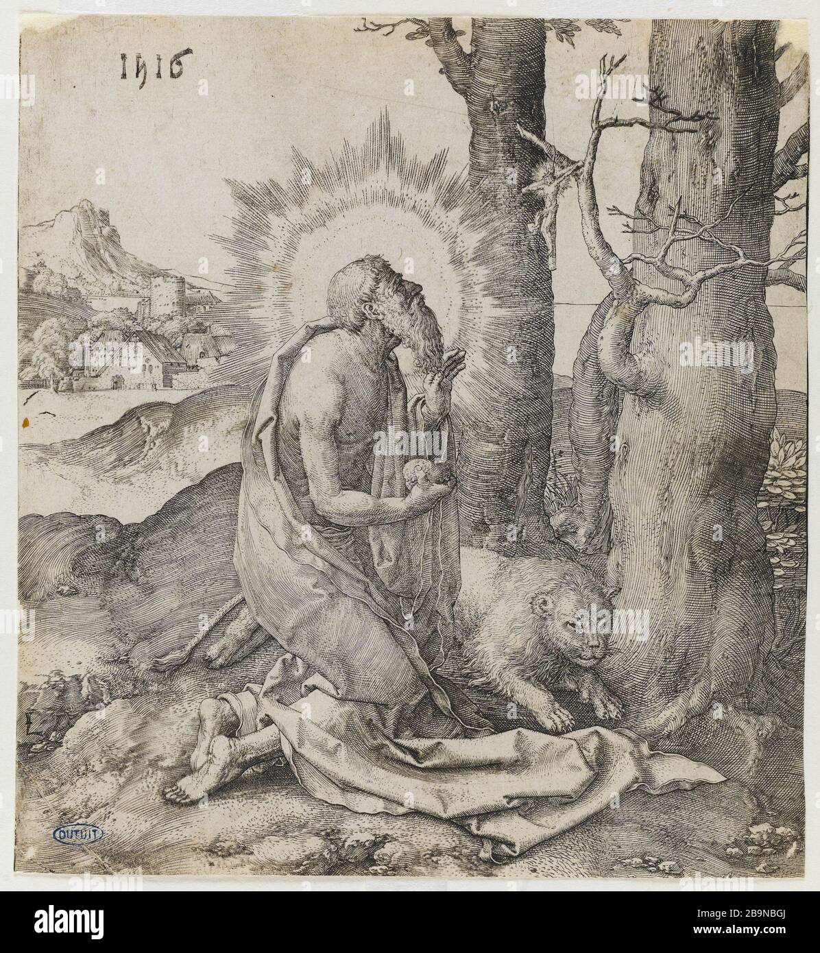 Illustration of saint jerome hi-res stock photography and images - Alamy