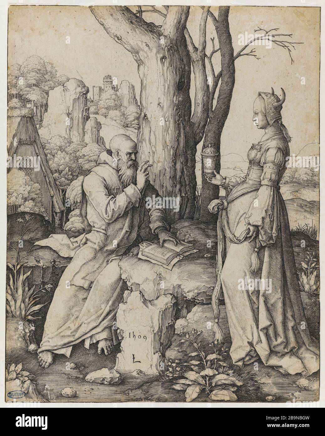 The Temptation of Saint Anthony - Bartsch 117 Lucas de Leyde (1494-1533 ...