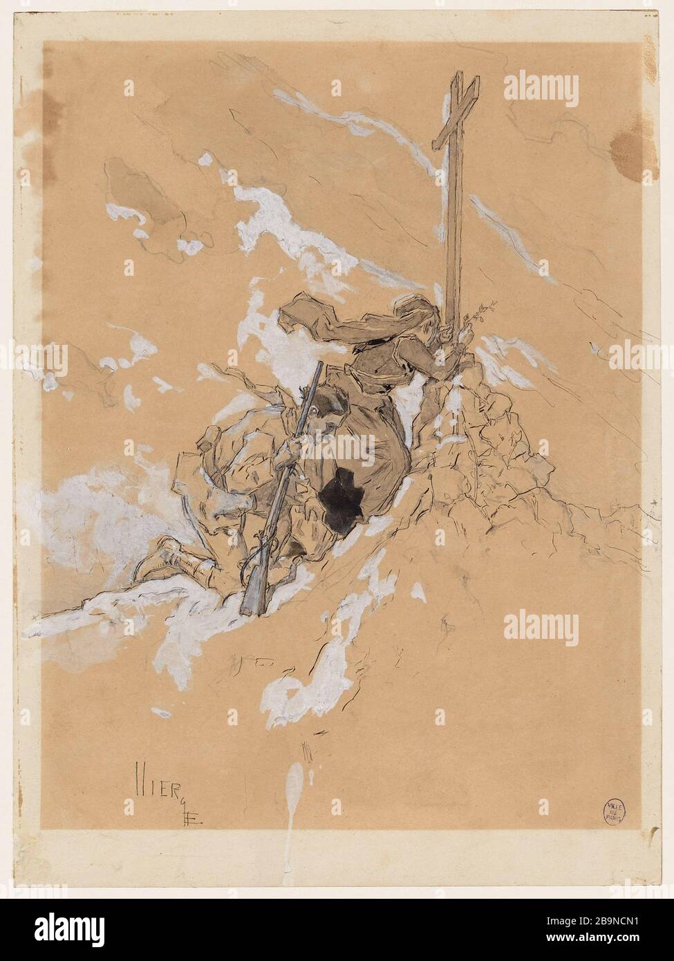 Crucifixion painting calvary hi-res stock photography and images - Alamy