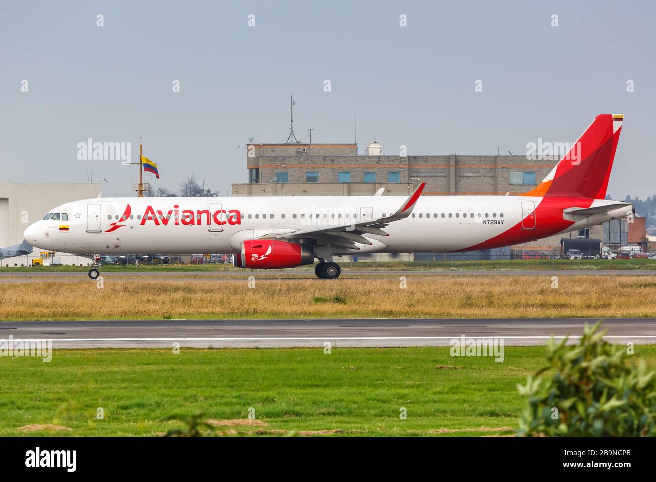 Bogota, Colombia – January 30, 2019: Avianca Airbus A321 airplane at ...