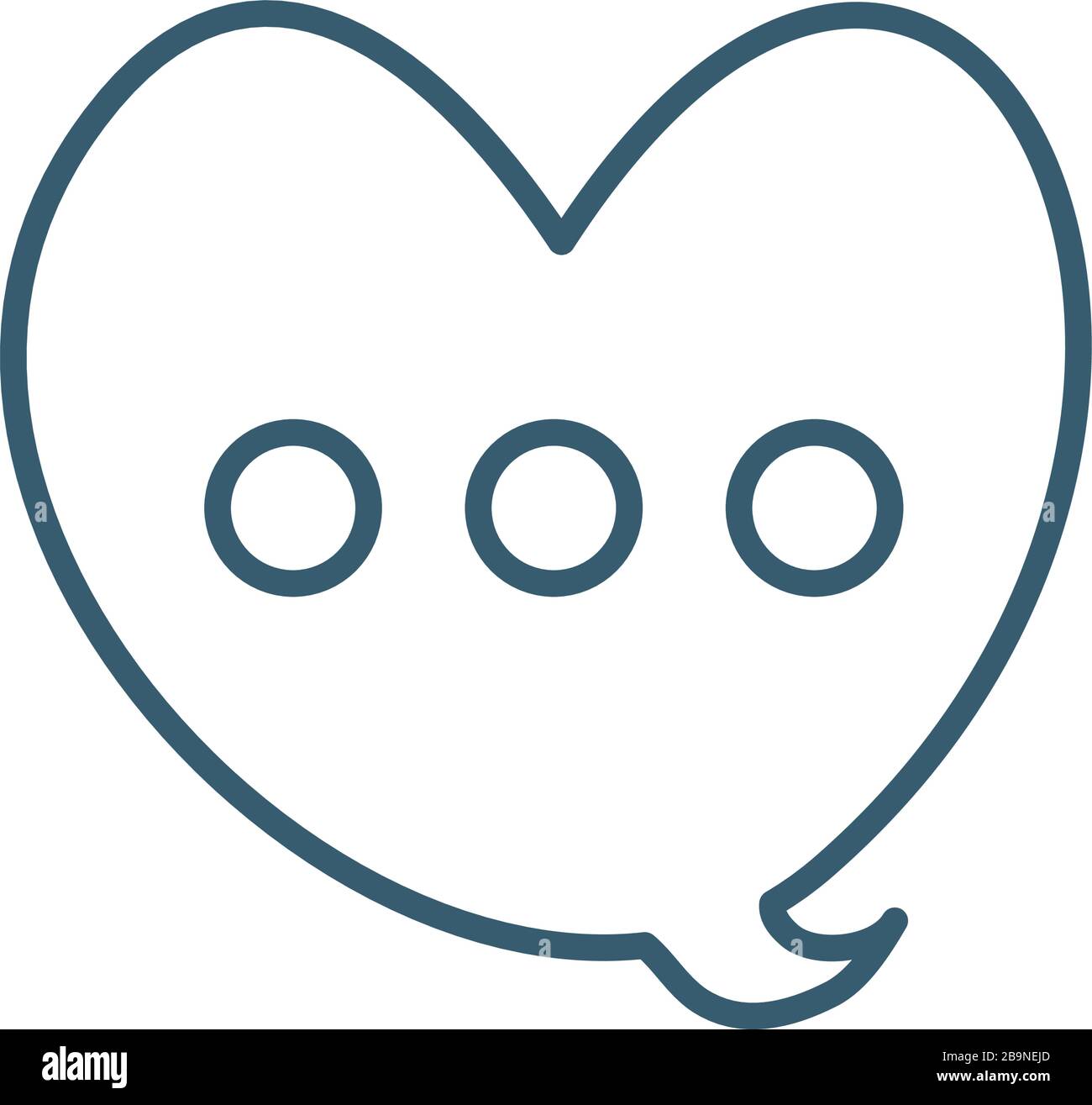 Heart with points line style icon design of love passion romantic ...