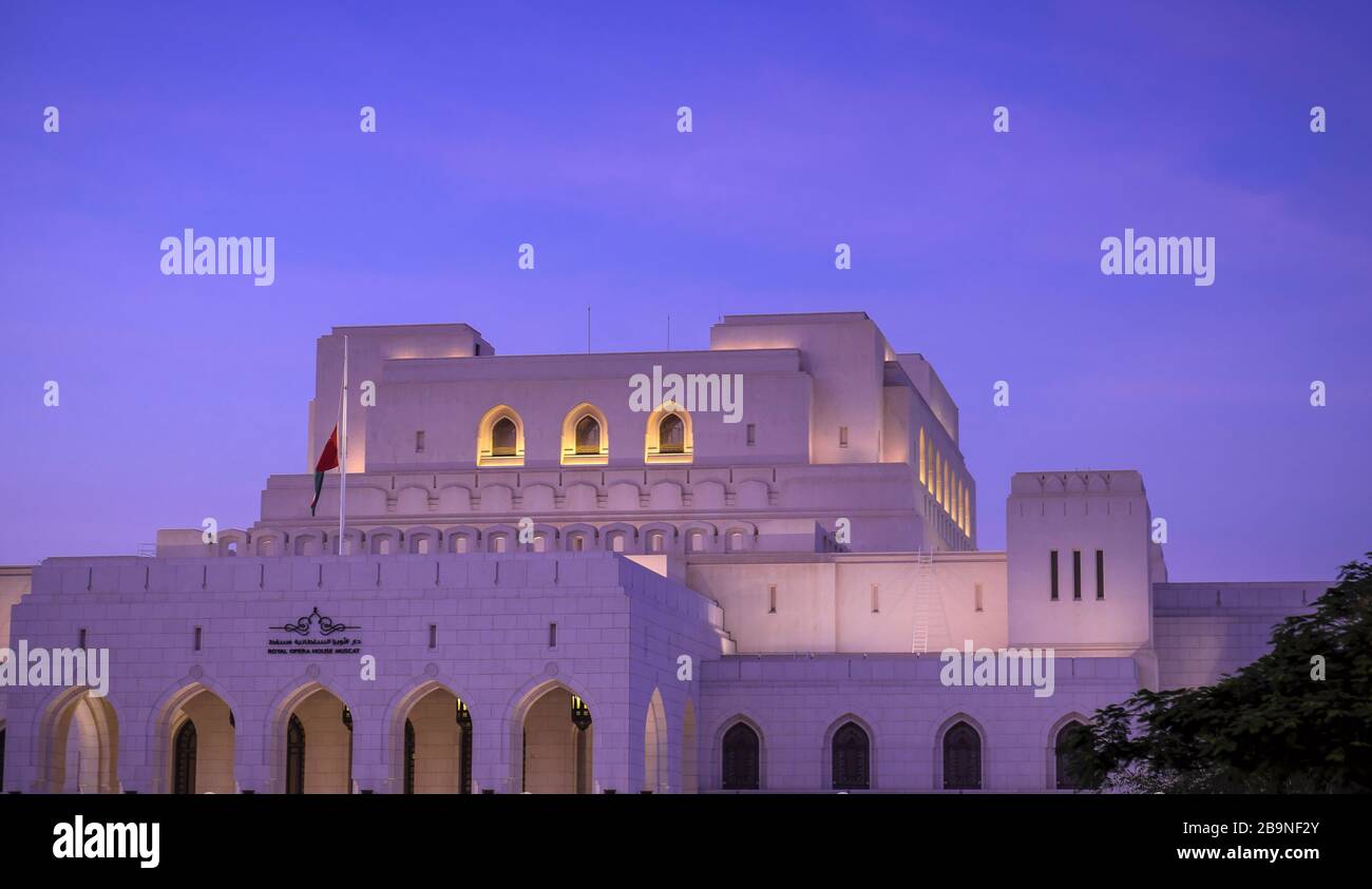 The opera house in muscat,oman at sunset Stock Photo - Alamy