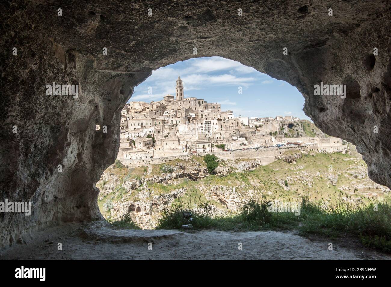 Panorama of the old town of Matera Stock Photo - Alamy