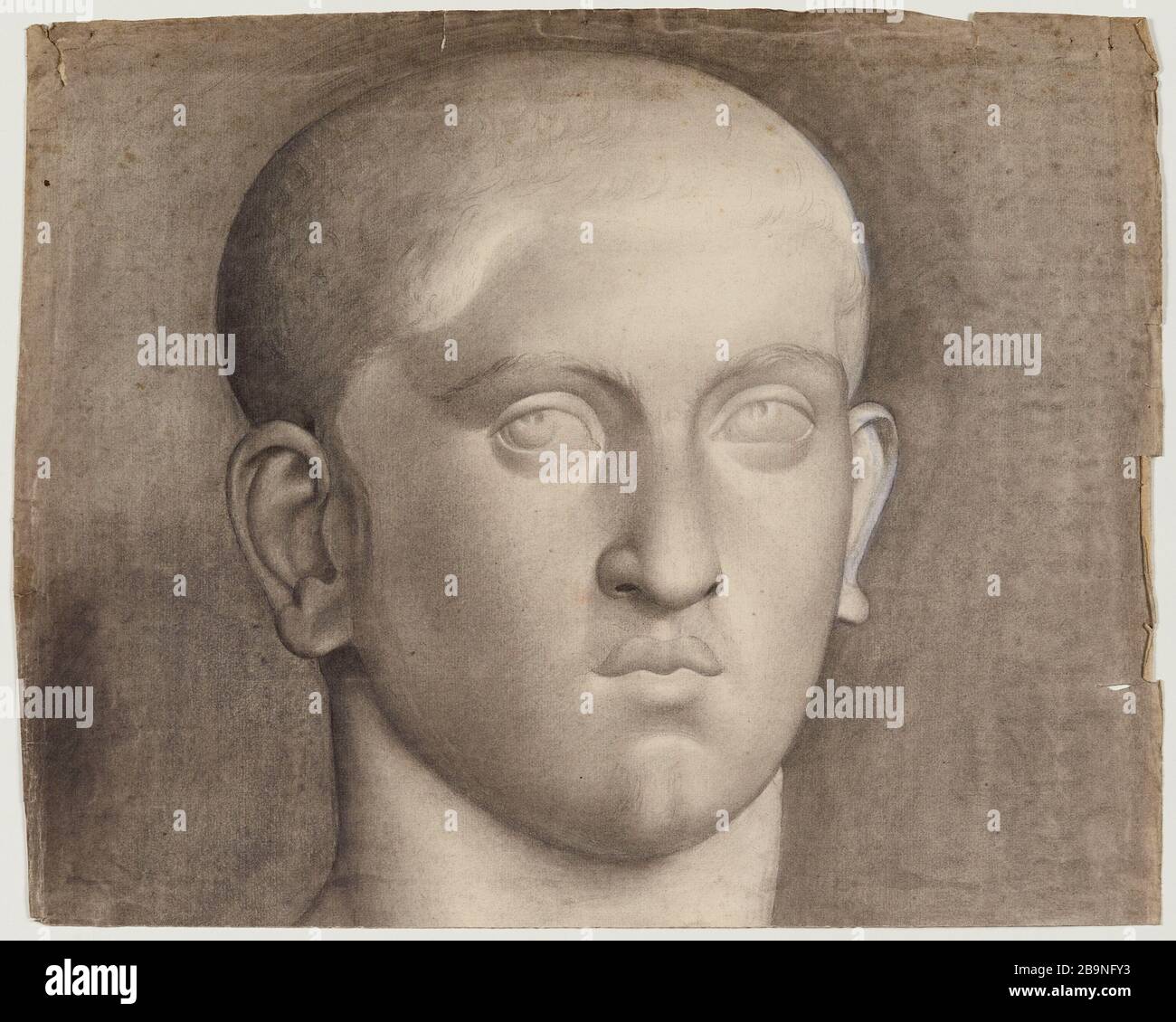 Men's head face (plaster Stock Photo - Alamy