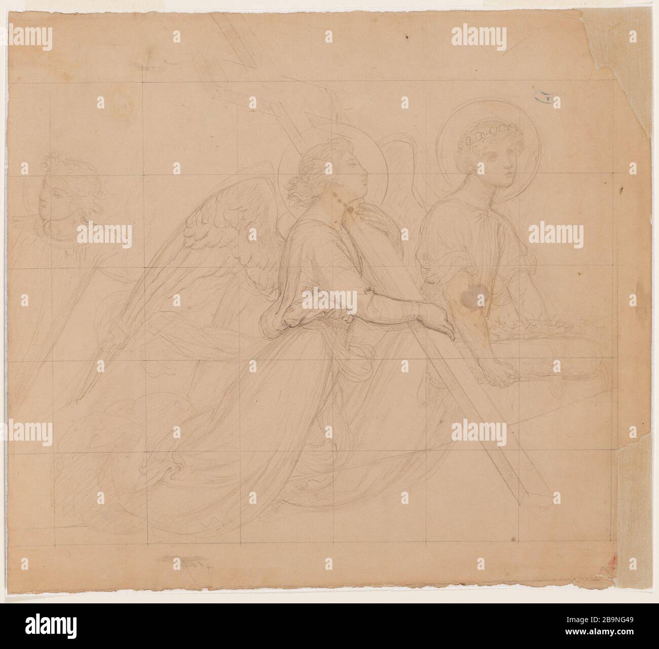 Angels carrying instruments hi-res stock photography and images - Alamy