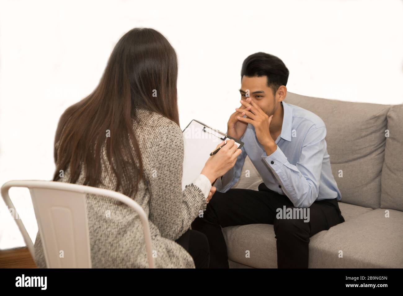 Psychologist And Patient Asian High Resolution Stock Photography and ...