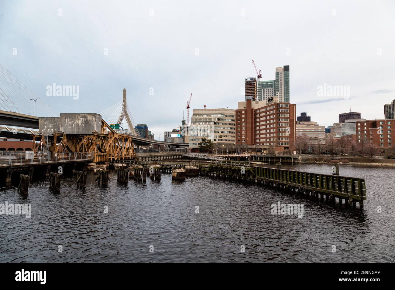 Leonard P. Zakim Bunker Hill Memorial Bridge, Boston, Massachusetts ...