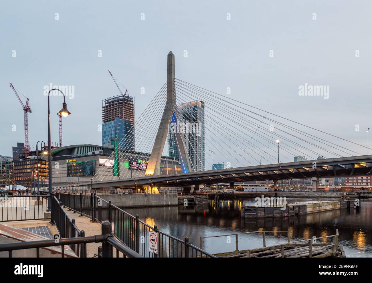 Leonard P. Zakim Bunker Hill Memorial Bridge, Boston, Massachusetts ...