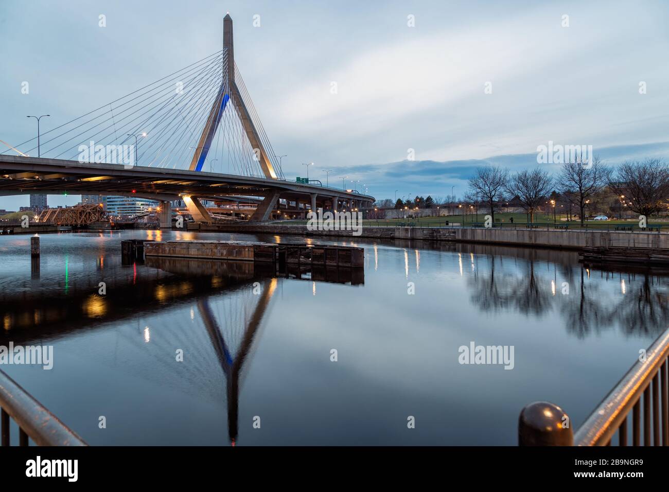 Leonard P. Zakim Bunker Hill Memorial Bridge, Boston, Massachusetts ...