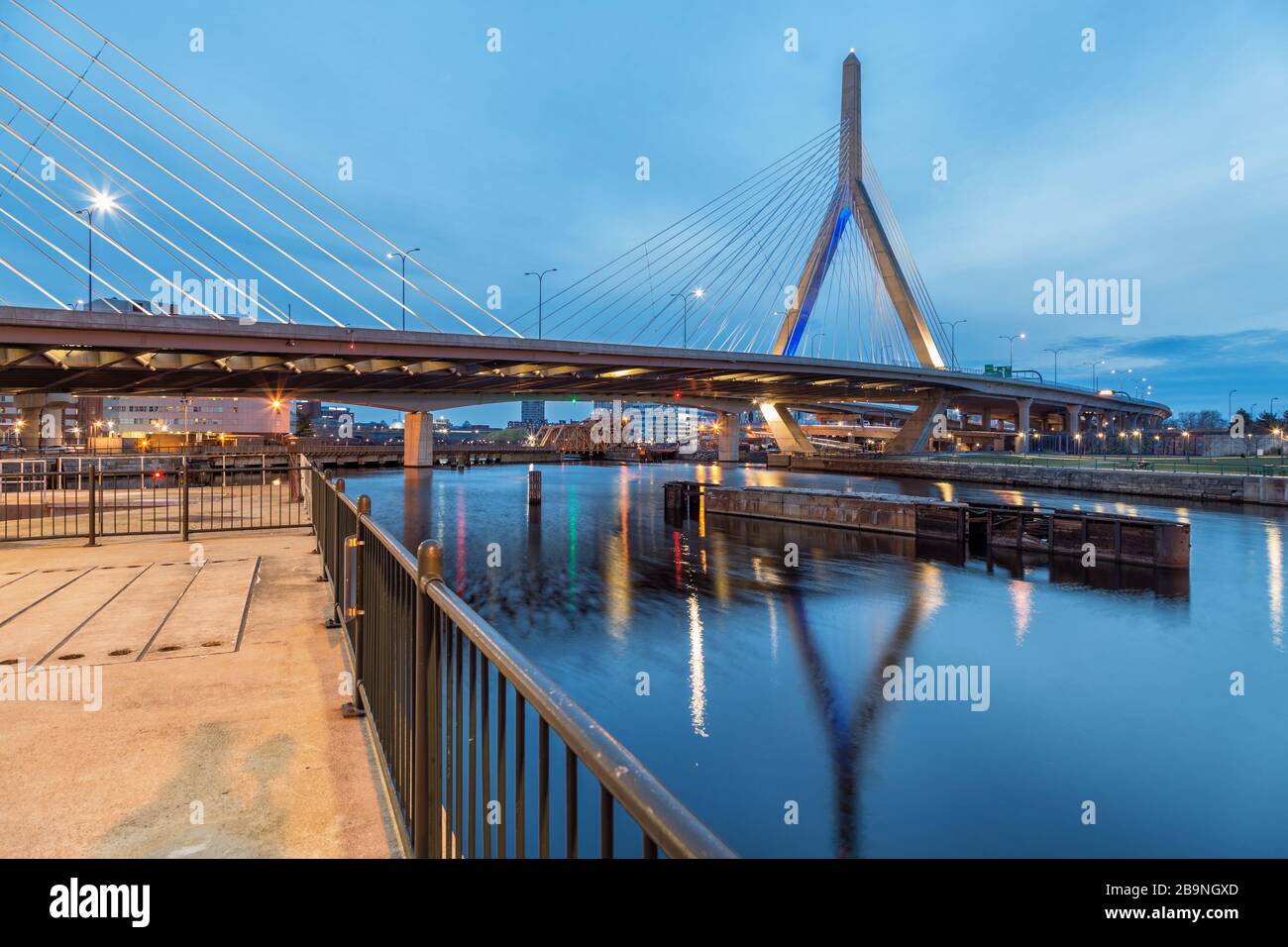 Leonard P. Zakim Bunker Hill Memorial Bridge, Boston, Massachusetts ...