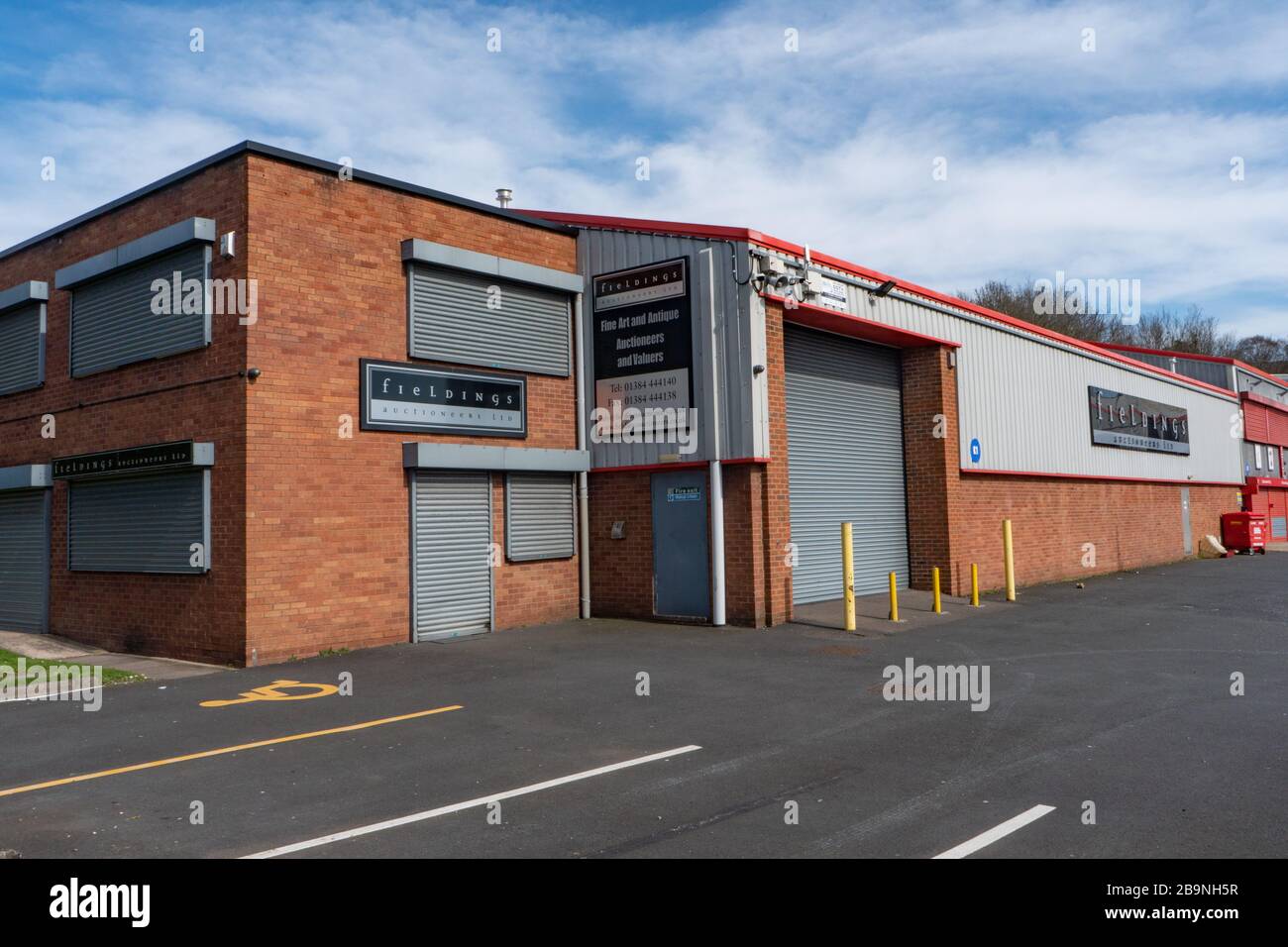 Fielding Auctioneers building near Ring Road. Stourbridge. West ...