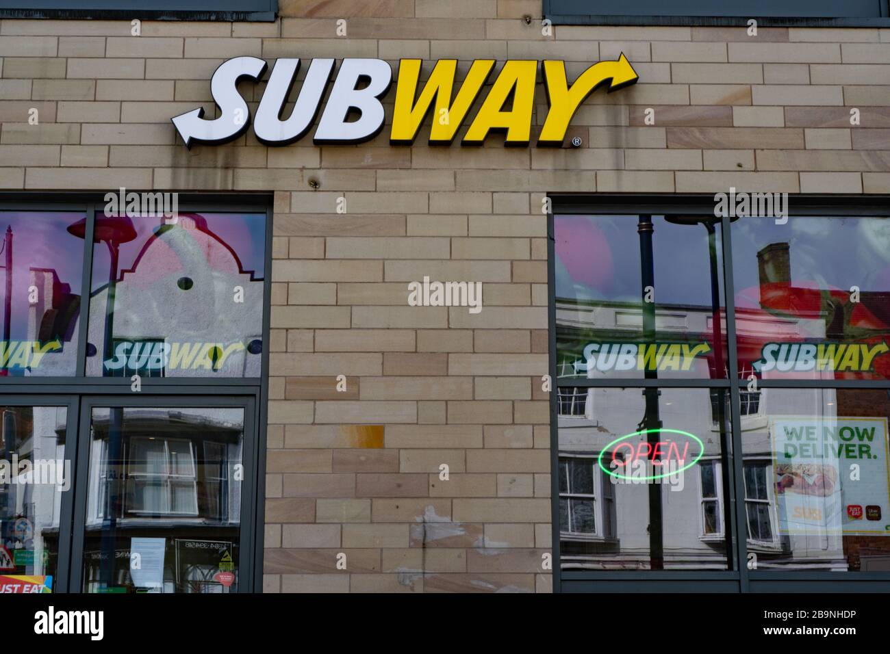 Shop front of Subway. Stourbridge. West Midlands Stock Photo - Alamy