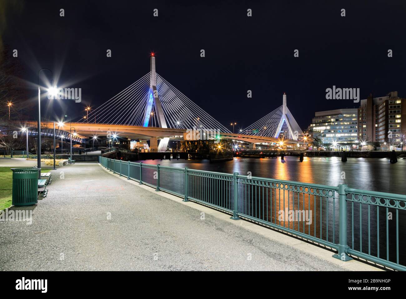 Leonard P. Zakim Bunker Hill Memorial Bridge, Boston, Massachusetts ...