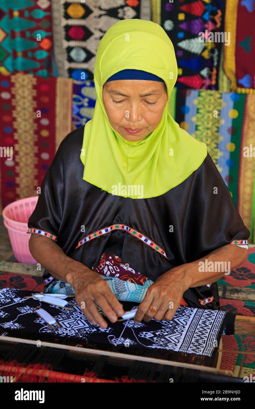 Sukarara Weaving Village, Lombok Island, West Nusa Tenggara Province ...
